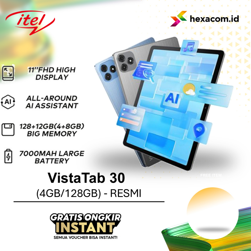 Jual Itel VistaTab 30 Tablet 4GB/128GB 11" FHD+ IPS | Shopee Indonesia