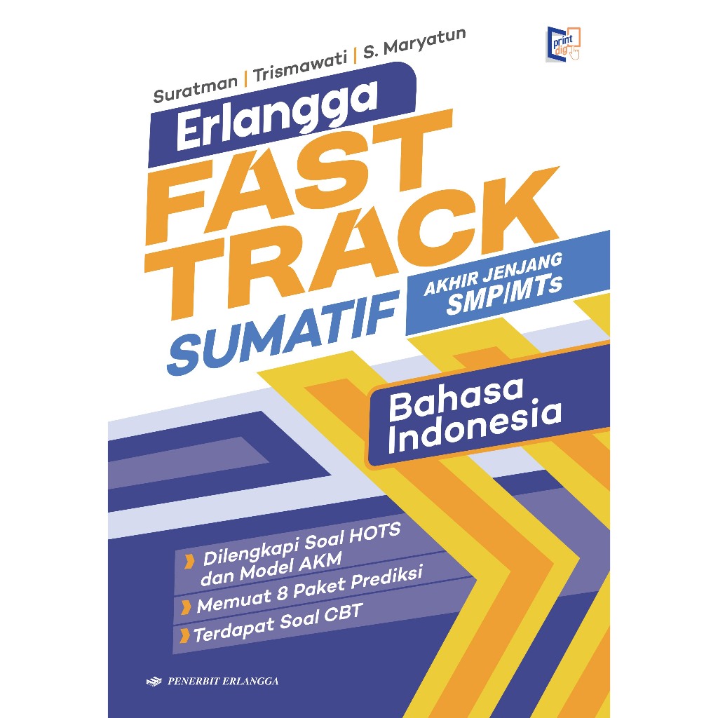 Jual ERLANGGA FAST TRACK SUMATIF SMP/MTS: BAHASA INDONESIA | Shopee ...