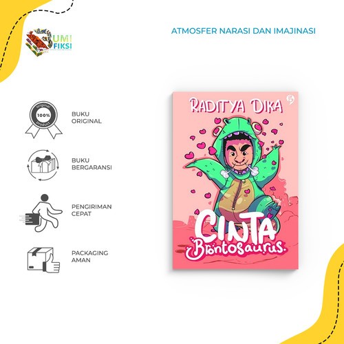 Jual Buku Novel - Cinta Brontosaurus Edisi Revisi - Raditya Dika ...