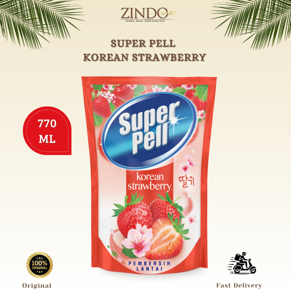 Jual SUPER PELL KOREAN STRAWBERRY 770ML | Shopee Indonesia