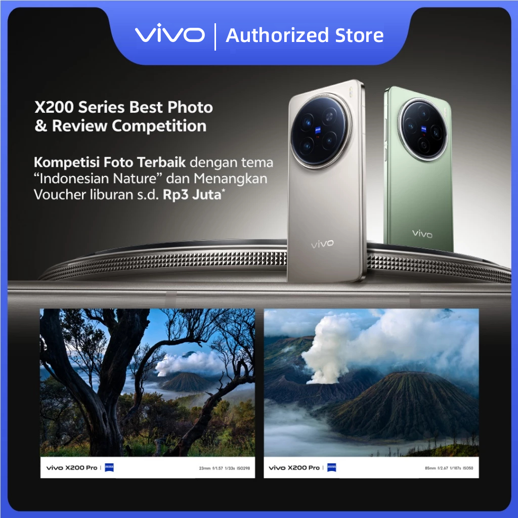 Jual vivo X200 - ZEISS Telephoto Camera, 5800 mAh BlueVolt Battery, Dimensity 9400, vivo AI ...