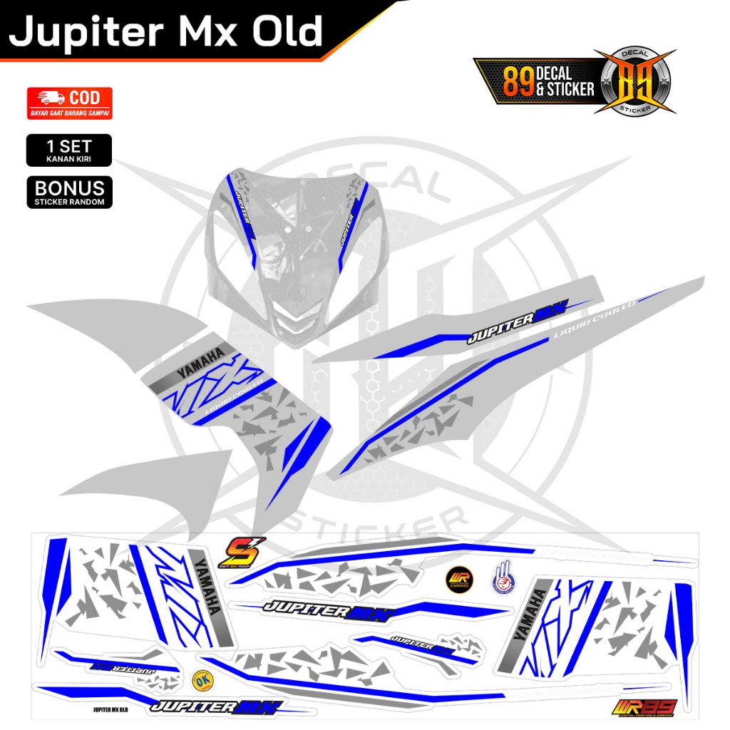 Jual Striping Jupiter Mx 135 Old Variasi Simple Garis Polet Lis Bening Bahan Transparan Jupiter ...