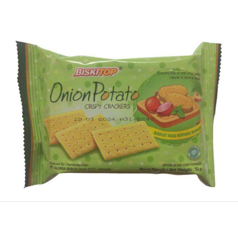 Jual Biskitop OnionPotato Crispy Crackers | Shopee Indonesia