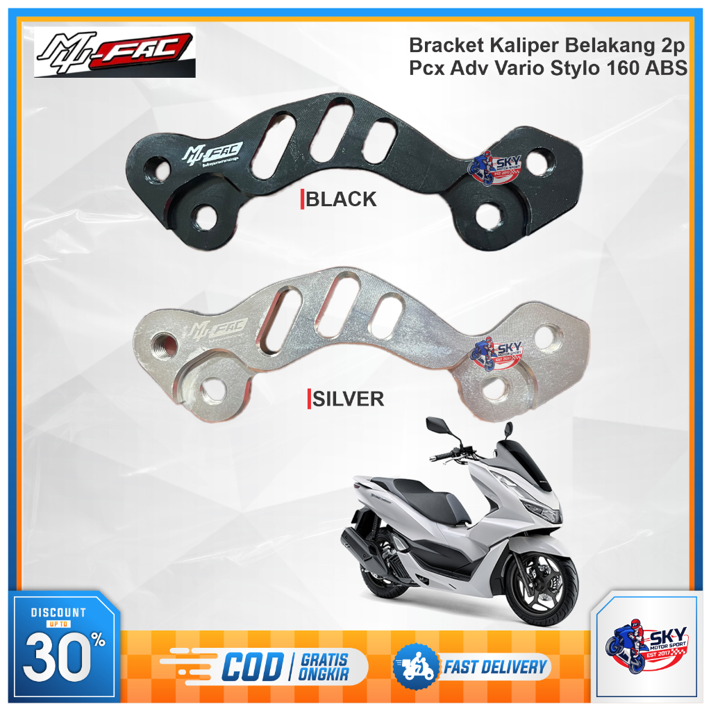 Jual Bracket Kaliper 2 Piston Belakang Pcx 150 / 160 ABS CBS Adv 150 / 160 ABS CBS Stylo 160 ABS ...