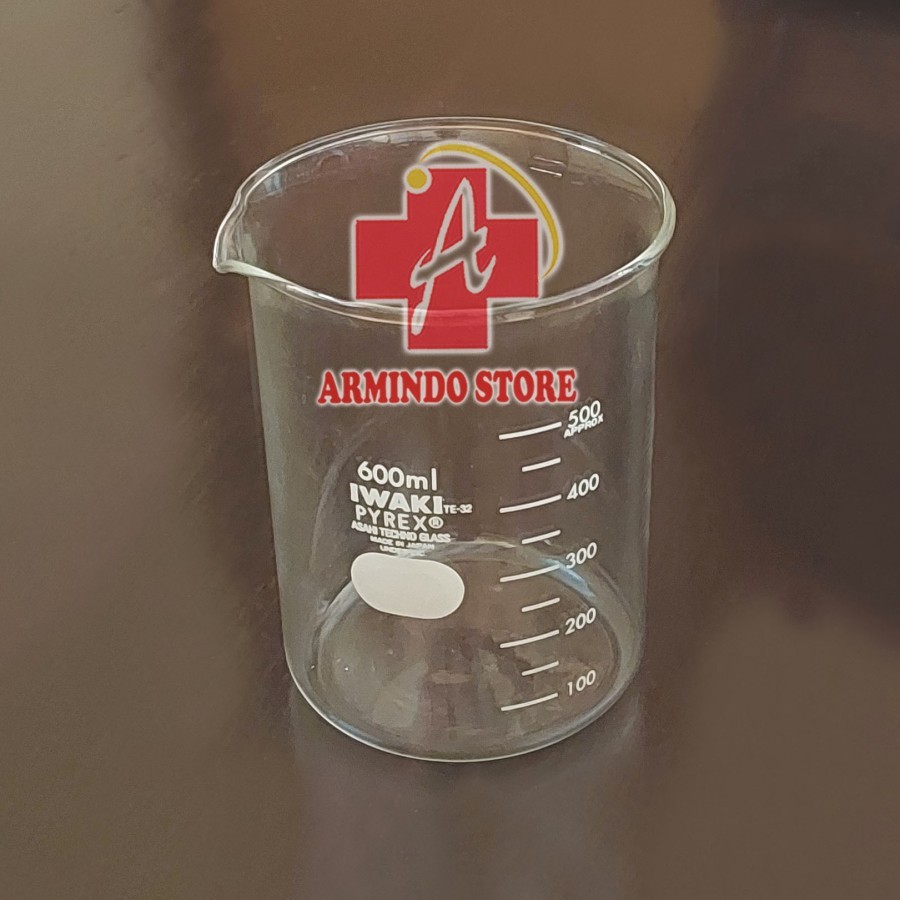 Jual Beaker Low Form IWAKI 600ml | Gelas Kimia Iwaki | Shopee Indonesia