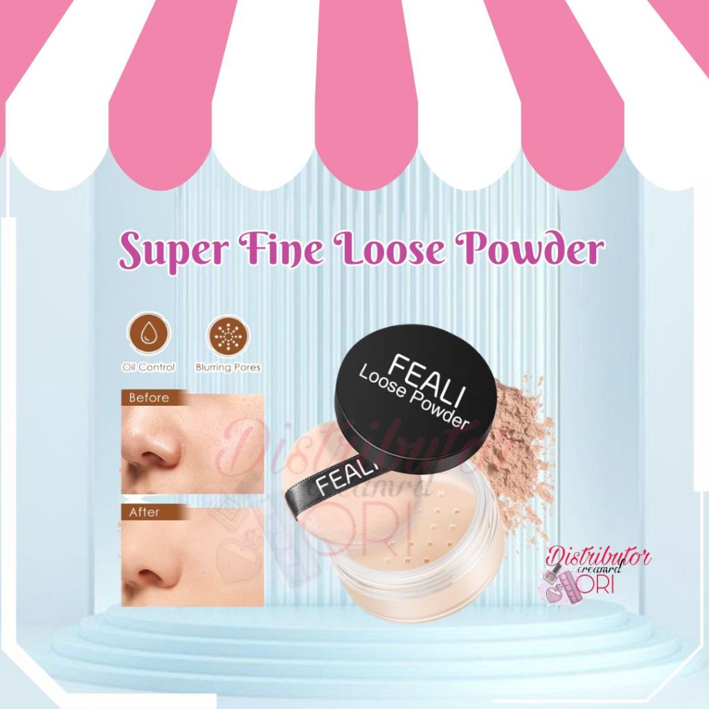 Jual FEALI Super Fine Loose Powder Natural Bedak Tabur | 3 WARNA ...