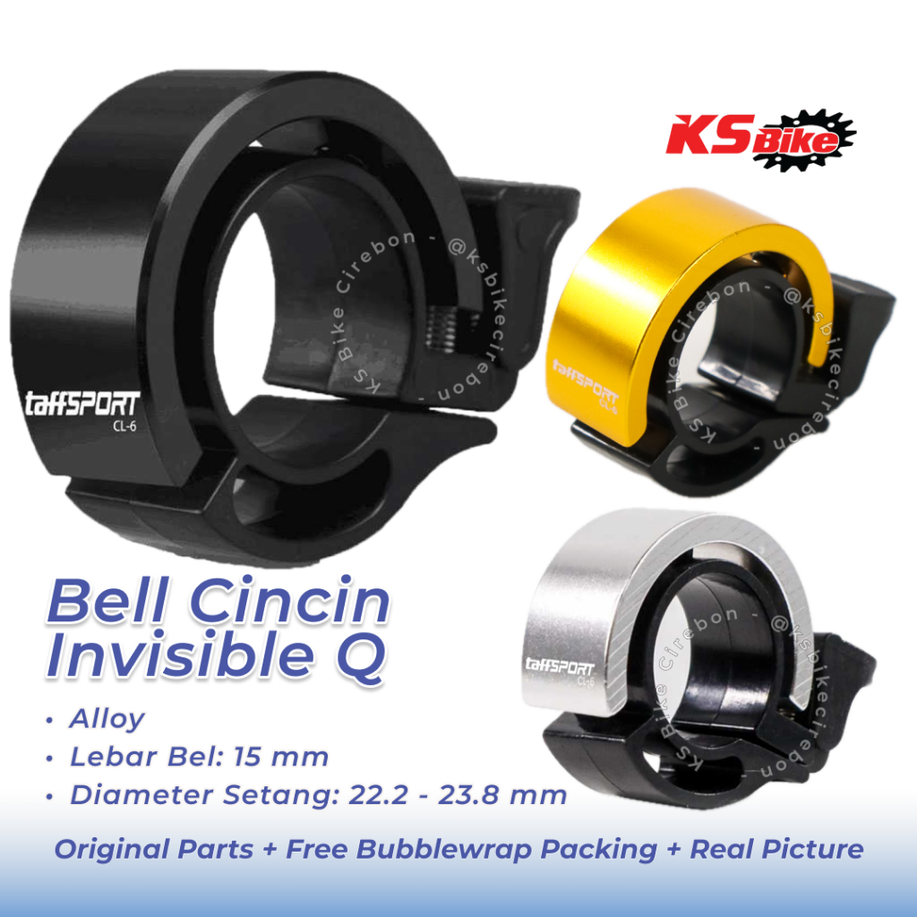 Jual Bel Sepeda Ring Bulat Cincin Invisible Klakson Ting Ting Suara Nyaring Aluminium TaffSPORT ...