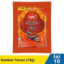 Jual SAMBAL TERASI ABC RENTENG ISI 10 SACHET | Shopee Indonesia