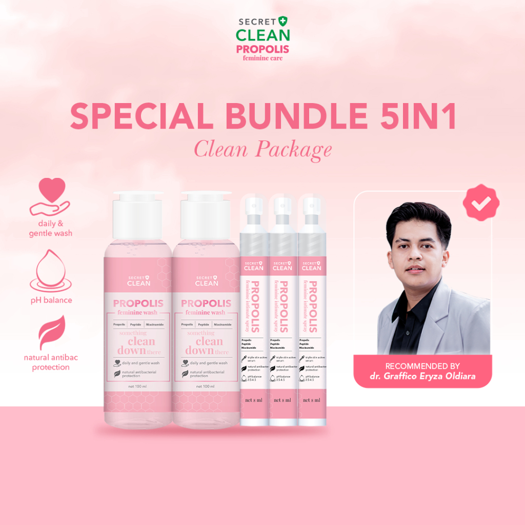 Jual [5IN1 Clean] Secret Clean Pembersih & Perawatan Area Kewanitaan ...