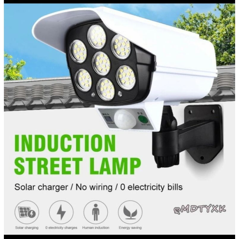 Jual Lampu Solar Sensor Light 77 LED Smart Sensor Motion Remote Control ...