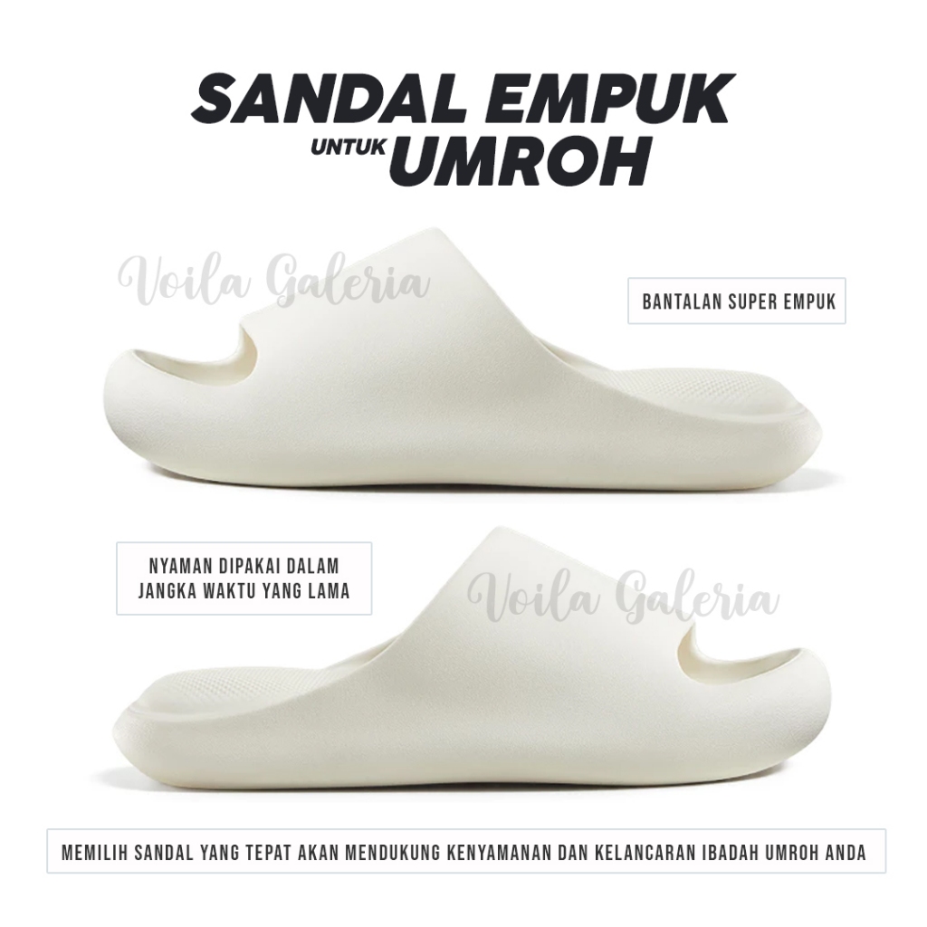 Jual Sandal Selop Empuk Karet Eva Umroh Haji - Alas Kaki Slop Pria ...