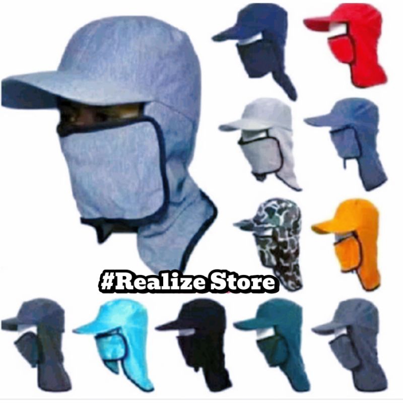 Jual Topi jepang / topi masker / topi mancing / topi petani / topi ...