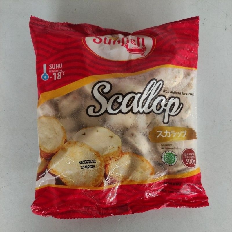 Jual SUNFISH Scallop Olahan Ikan 500g | Shopee Indonesia
