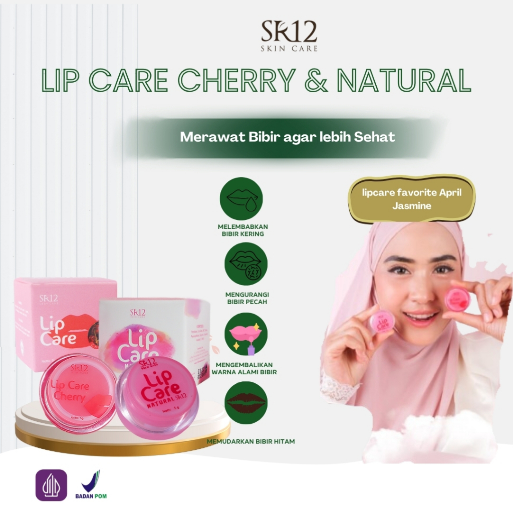 Jual LIP CARE SR12 Lip Balm Pelembab Bibir Pencerah Warna Bibir Alami Solusi Bibir Kering dan ...