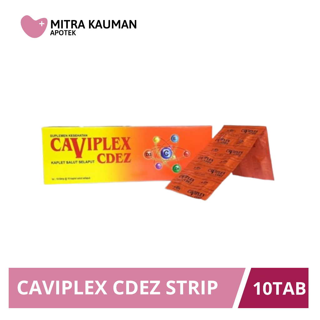 Jual Caviplex CDEZ Strip Isi 10 Kaplet - Multivitamin Lengkap untuk ...