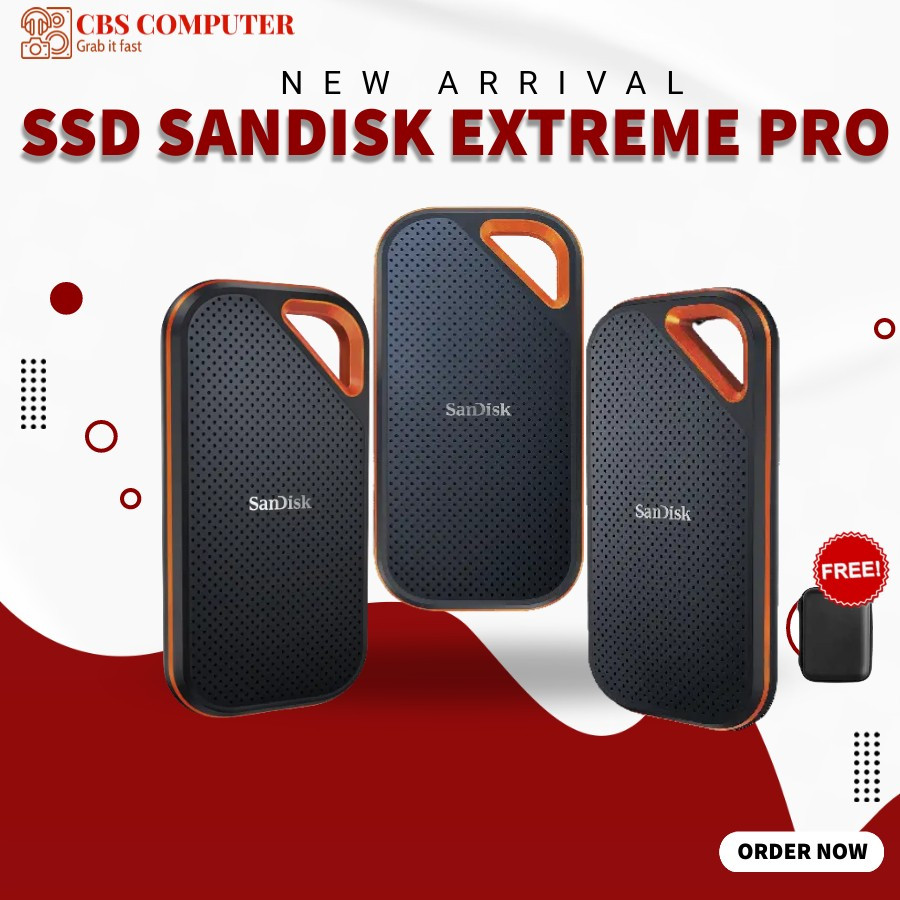 Jual Ssd sandisk portable Extreme PRO E81 4TB - SSD Eksternal USB-C Hitam | Shopee Indonesia