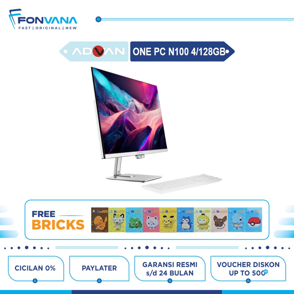 Jual ADVAN ONE PC AIO ALL IN OnePC i3 8/256GB, i5 8/512GB, i7 8/512GB ...