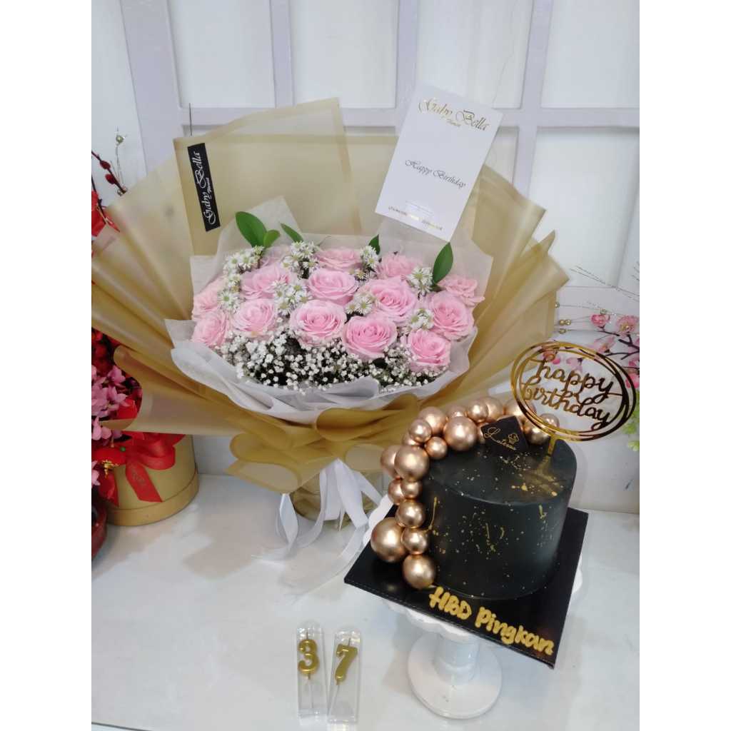 Jual cake dan buket. bunga cake. cake mix bunga. cake ultah buket ...