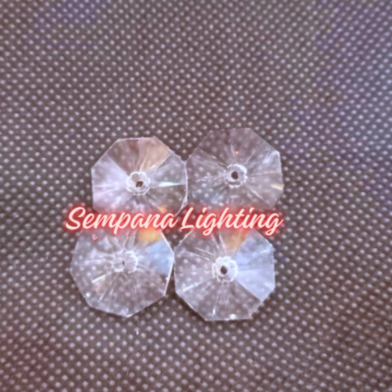 Jual SPART PART KRISTAL LUBANG TENGAH 16 mm | Shopee Indonesia