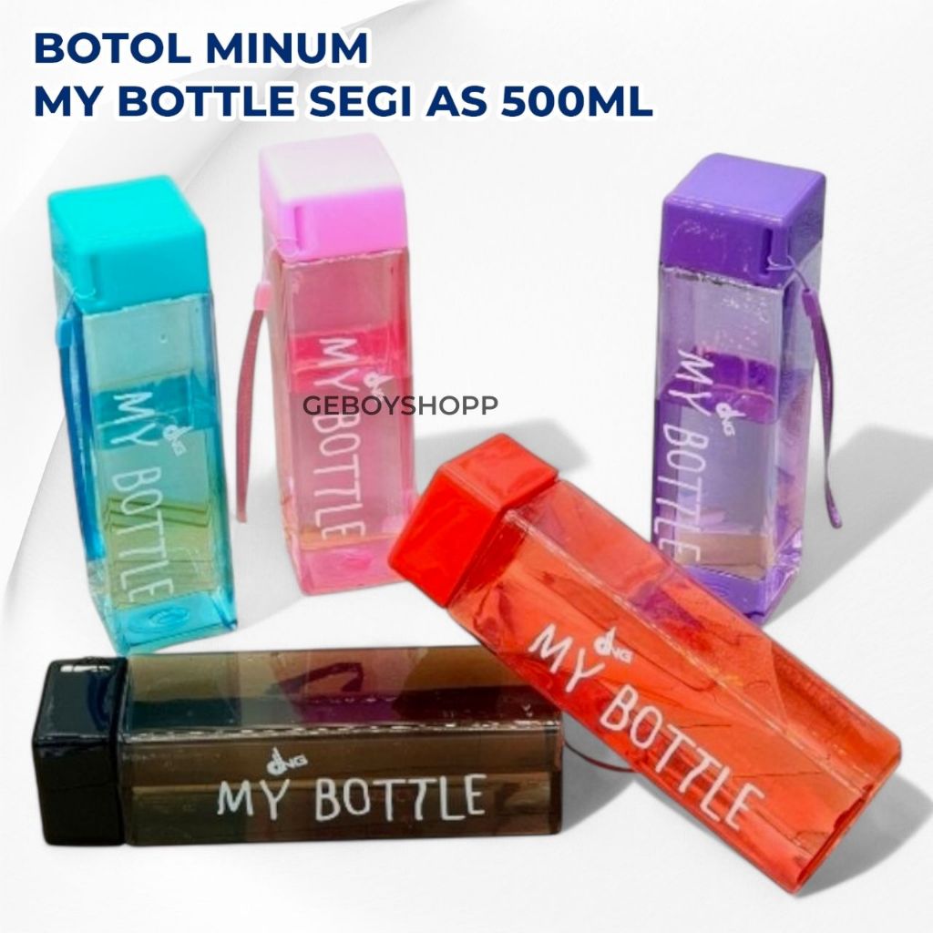 Jual Botol Minum My Bottle AS Segi 500ml / Tempat Minum Unik / My ...