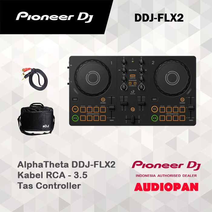 Jual Pioneer DJ AlphaTheta DDJ-FLX2 Compact 2 Channel DJ Controller DDJFLX2 | Shopee Indonesia
