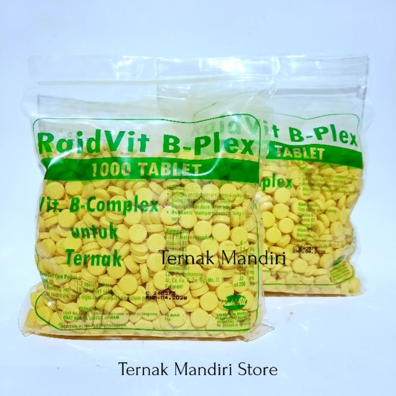 Jual B-COMPLEX 1000 TABLET Vitamin sapi kambing ayam | Shopee Indonesia