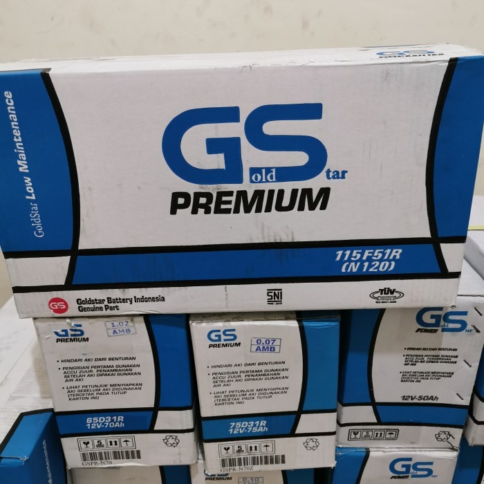 Jual ACCU / AKI BASAH GS N120 12V120AH GENERATOR GENSET DOOZER | Shopee ...