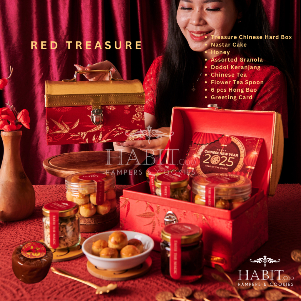 Jual RED TREASURE CNY HAMPERS 2025 | Hampers Imlek | Parcel Imlek ...