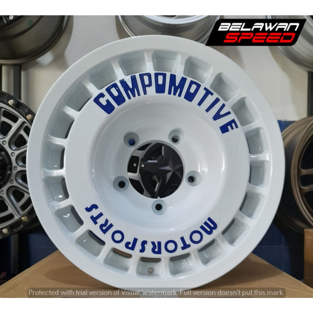 Jual Velg Mobil Rally MS Compomotive Ring 16 untuk Jimny Kata Vitara ...