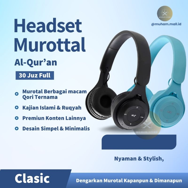 Jual headset Murotal Al Qur'an 30 juz berbagai macam qori dll Headphone ...