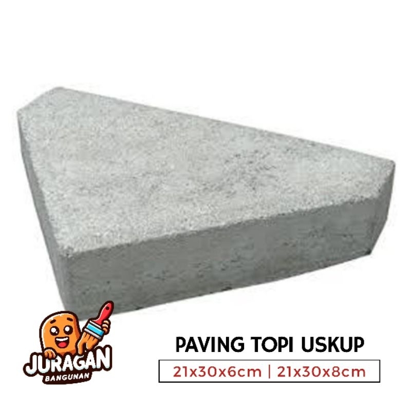 Jual Paving Block Topi Uskup 21x30x6cm / 21x30x8cm | Conblock Segitiga ...