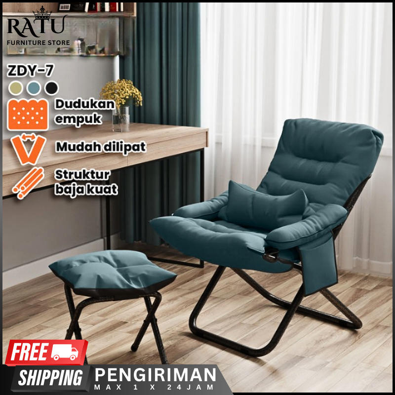 Jual ZDY-7 sofa lipat sofa lesehan Bangku lipat lesehan Sandaran Kaki ...