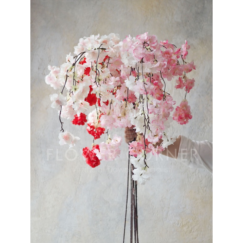 Jual Bunga Artificial Sakura Meihua Juntai (B24007) | Shopee Indonesia