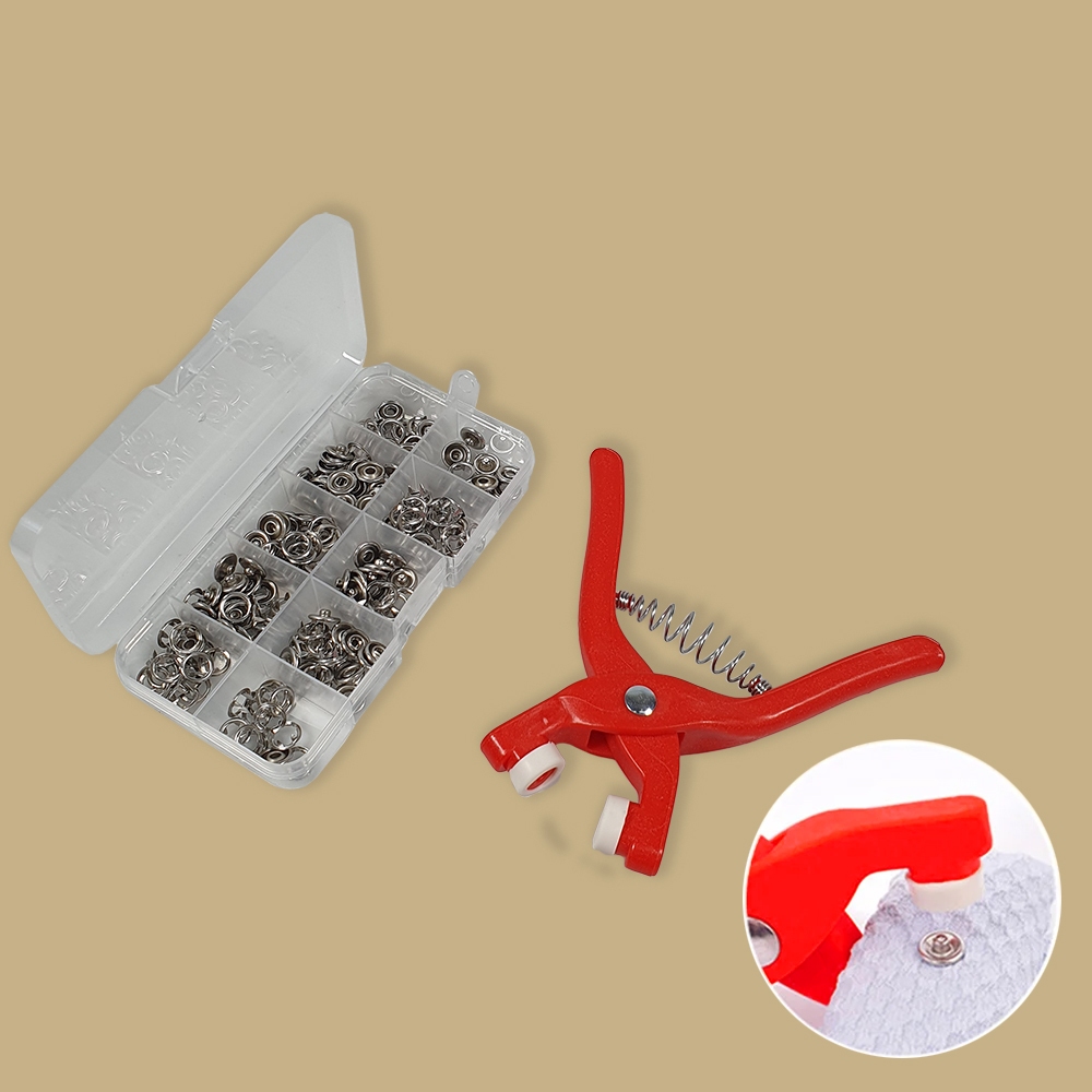 Jual Alat Pasang Kancing Tang Press Manual with Button 50 PCS | Shopee ...
