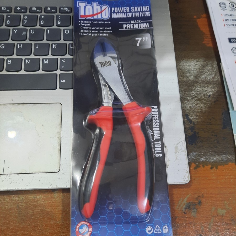 Jual Tang Potong toho 7" Black Premium Original | Shopee Indonesia