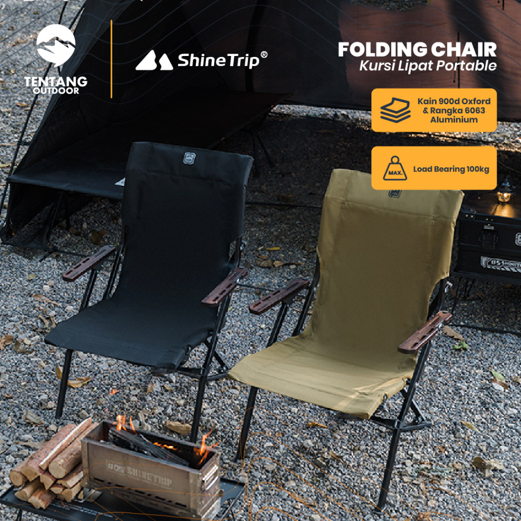 Jual Kursi Lipat Camping SHINETRIP Portable Chair Kursi Mancing Kursi ...
