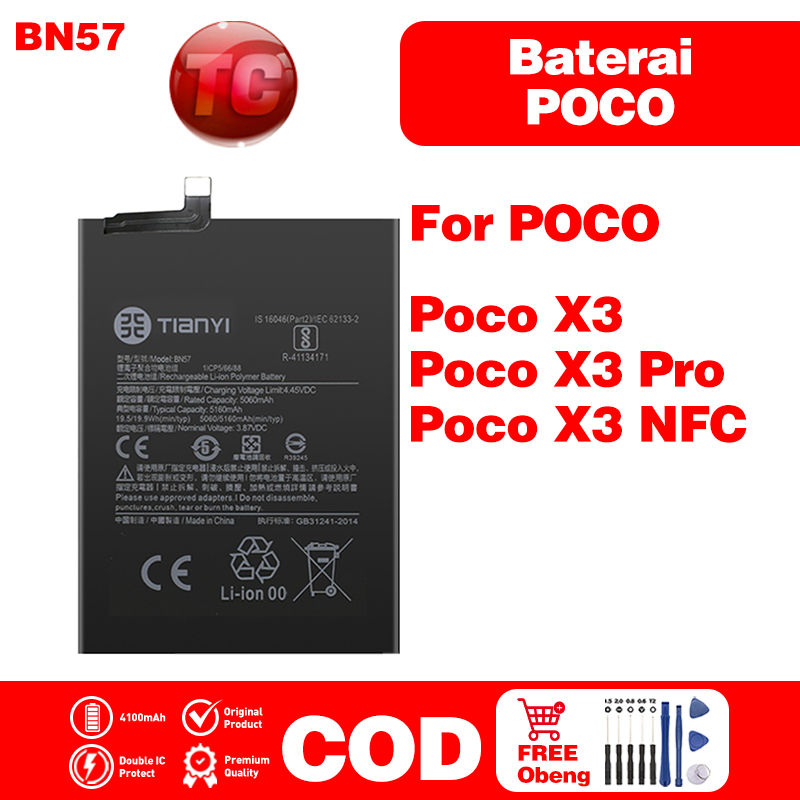 Jual Original hp Baterai For POCO X3 / POCO X3 Pro / POCO X3 NFC ...