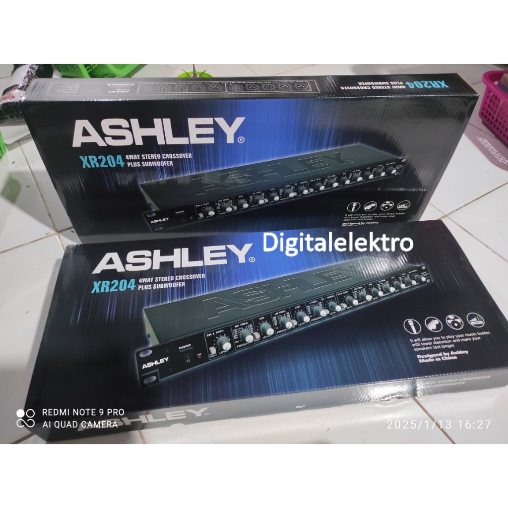 Jual CROSSOVER ASHLEY XR204 PLUS SUBWOOFER 4 Way Stereo Original Ashley ...