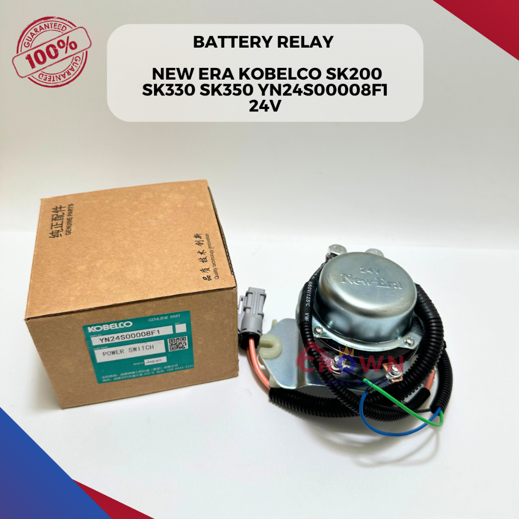 Jual Battery Relay Kobelco SK200 SK330 SK350 YN24S00008F1 New Era 24V ...
