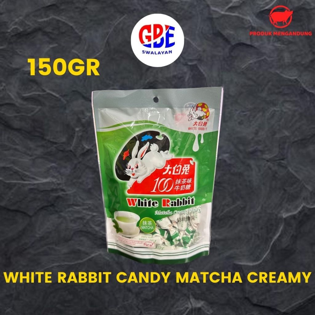 Jual White Rabbit Matcha Creamy Candy 150gr ( TIDAK HALAL ) | Shopee ...