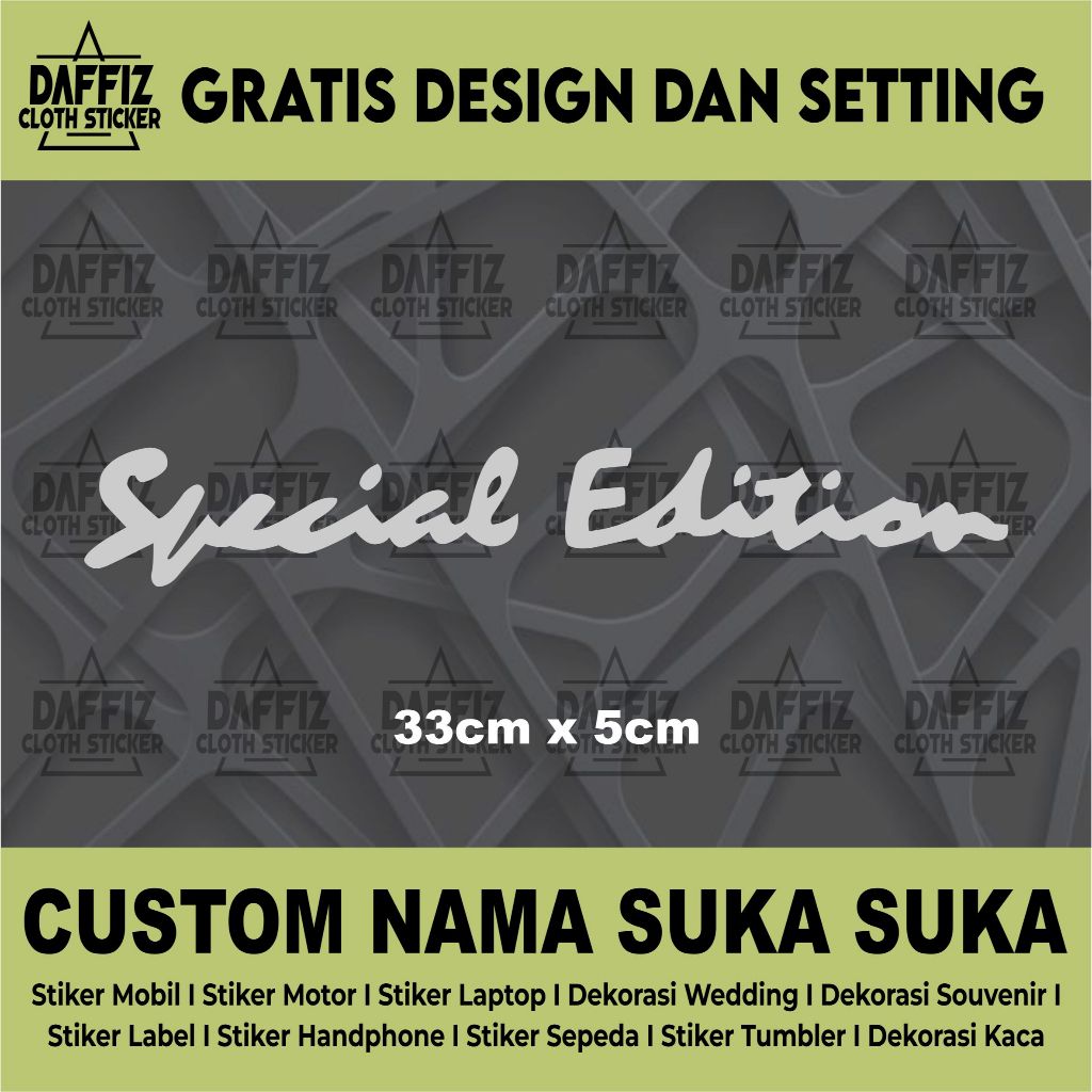 Jual STIKER CUTTING SPECIAL EDITION | Shopee Indonesia