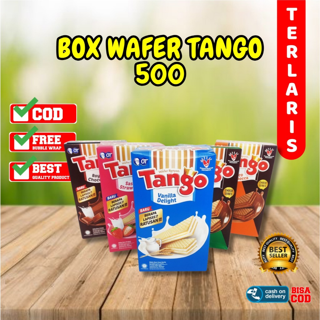 Jual BOX WAFER TANGO 500 enak cemilan lezat cocok | Shopee Indonesia