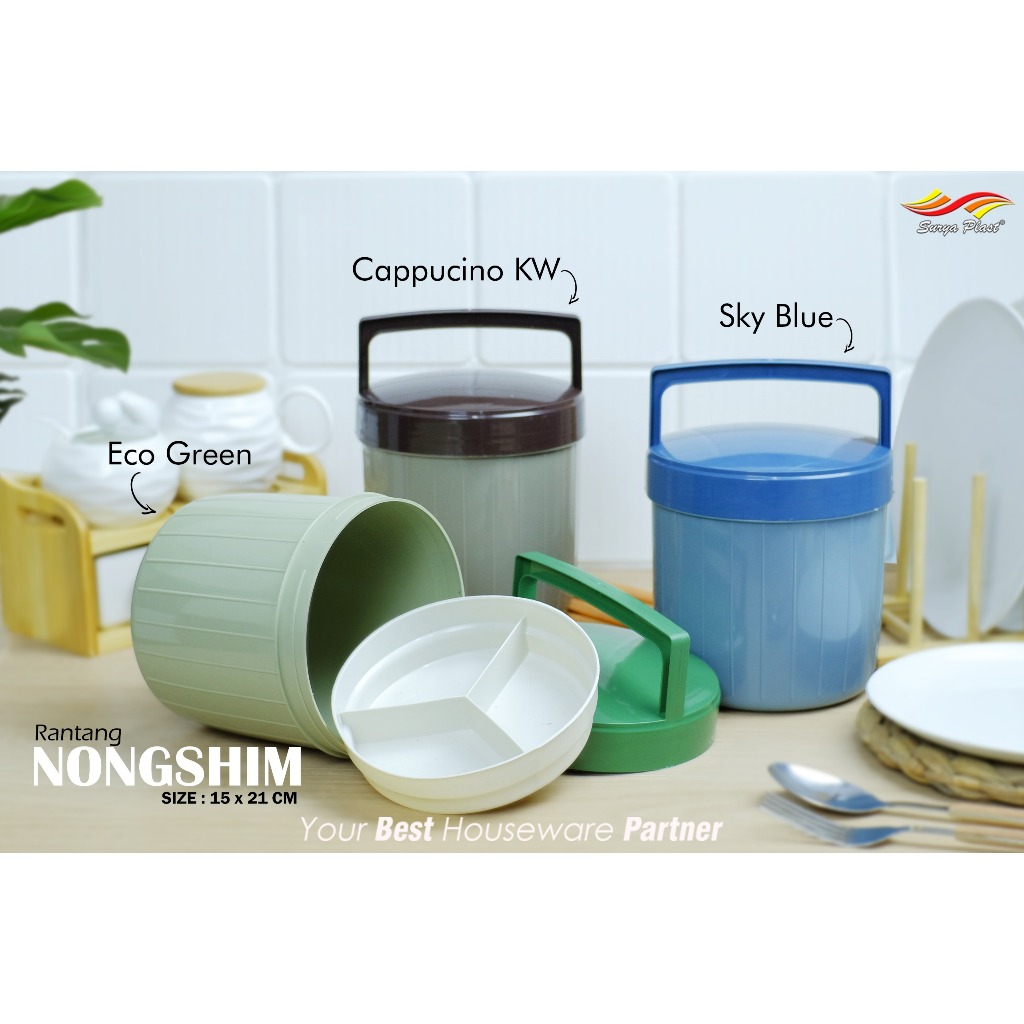 Jual Rantang Unik | Rantang Nongshim | Rantang Nongshim Sekat 3 ...