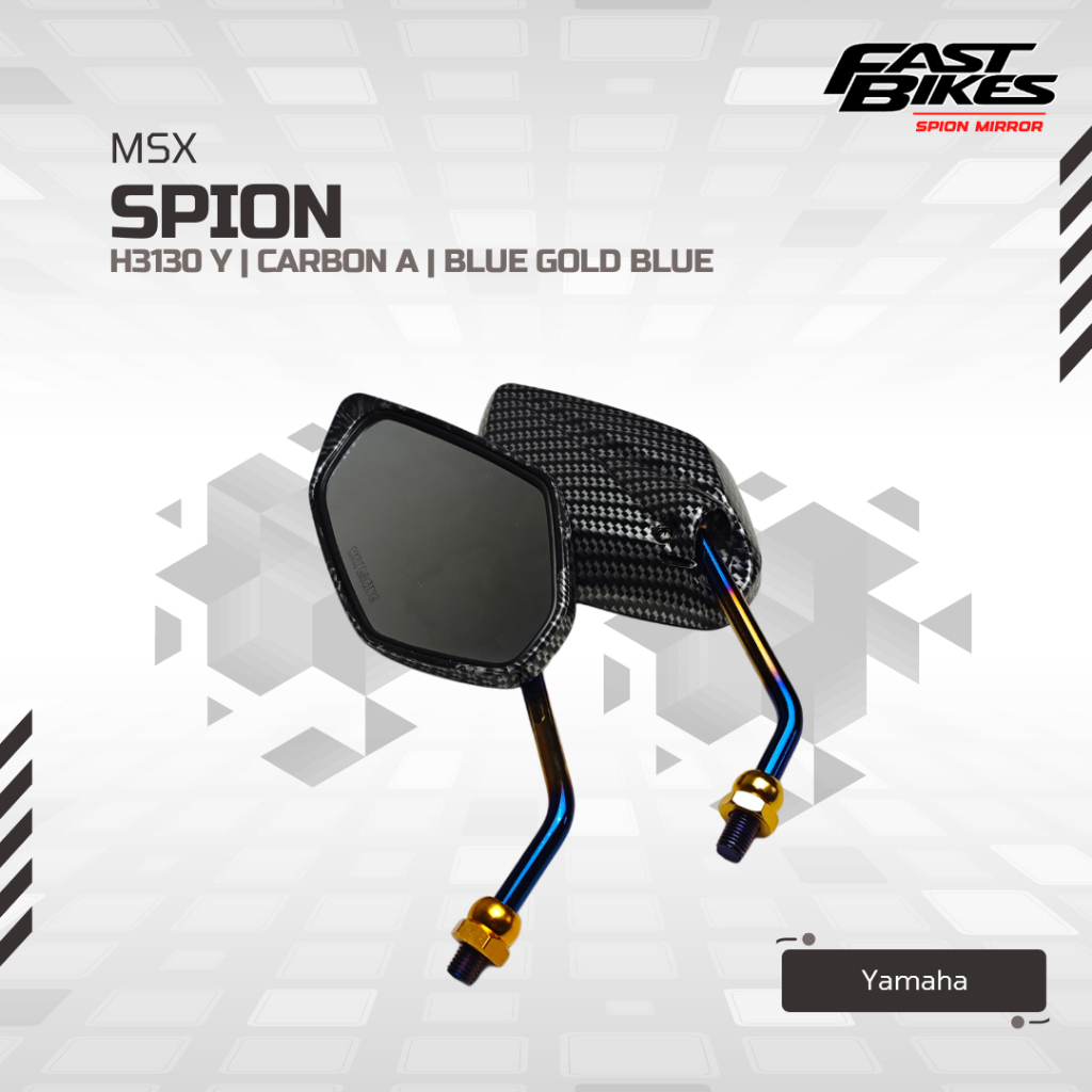 Jual MSX Kaca Spion Carbon Tangkai Panjang Two Tone Spion Variasi Daun ...