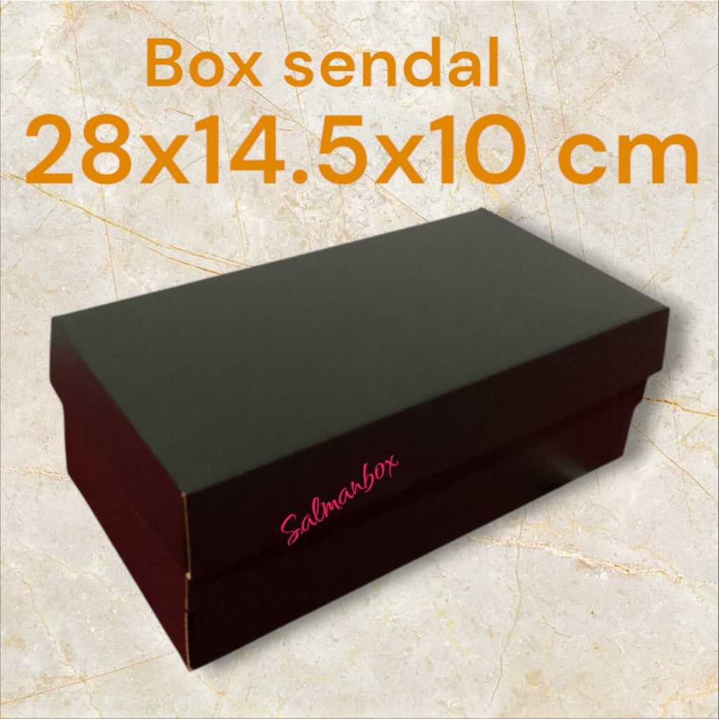 Jual INNER BOX SENDAL/BOX SENDAL POLOS WANITA SIZE 28X14.5X10 CM/BOX ...