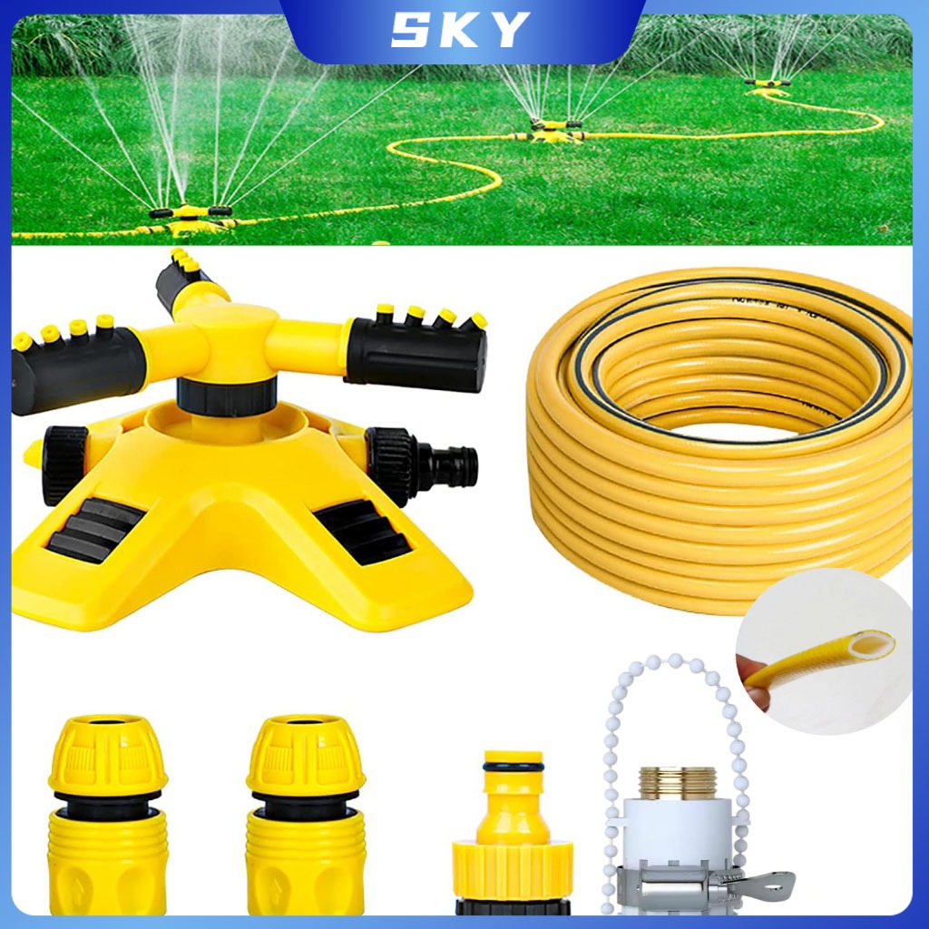 Jual Selang 5M Set Sprinkler Spray Penyiram 360 Derajat Irigasi Taman ...