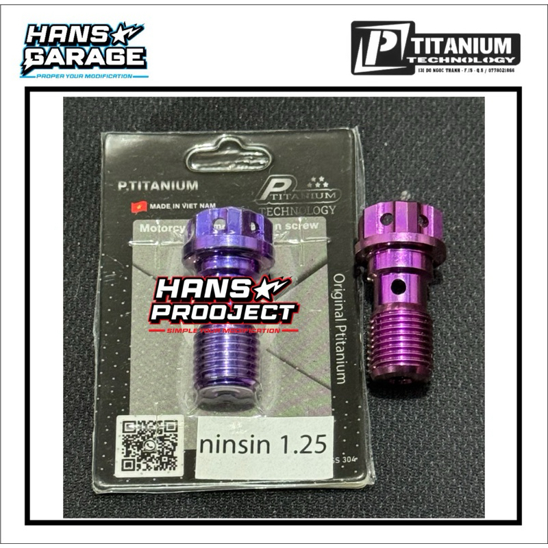 Jual Baut Banjo Kaliper/Master rem TITANIUM GR5 (1Pcs) | Shopee Indonesia