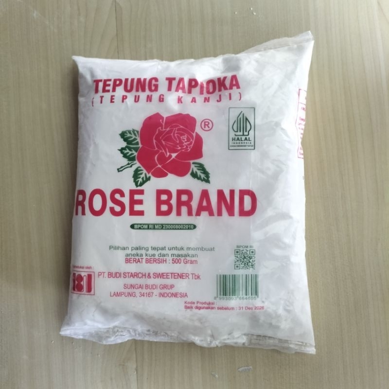 Jual Tepung Tapioka Kanji Rose Brand 500gr | Shopee Indonesia