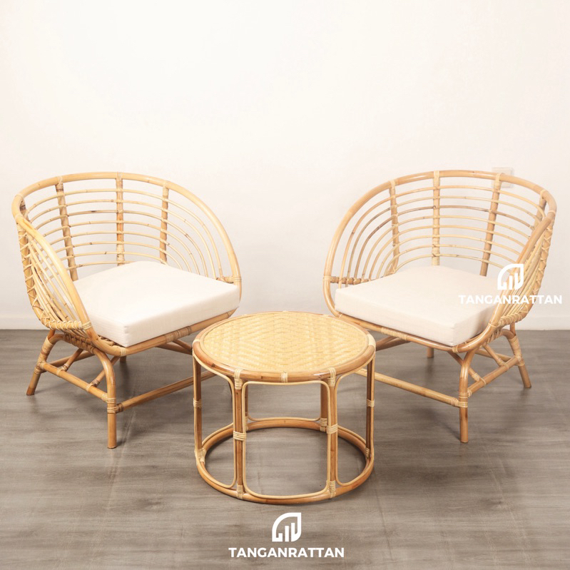Jual Kursi Teras Buskbo Dan Meja Rotan + Bantal / Kursi Tamu Santai ...