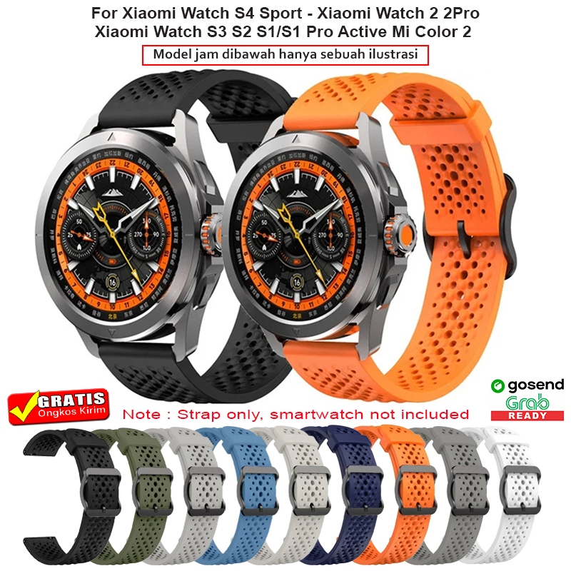 Jual Strap Tali Jam For Xiaomi Watch S4 Sport Silicone Band For Xiaomi Watch 2 2Pro S3 S2 S1/S1 ...